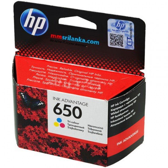 HP 650 TRI-COLOR ORIGINAL CARTRIDGE | Innovink Solutions